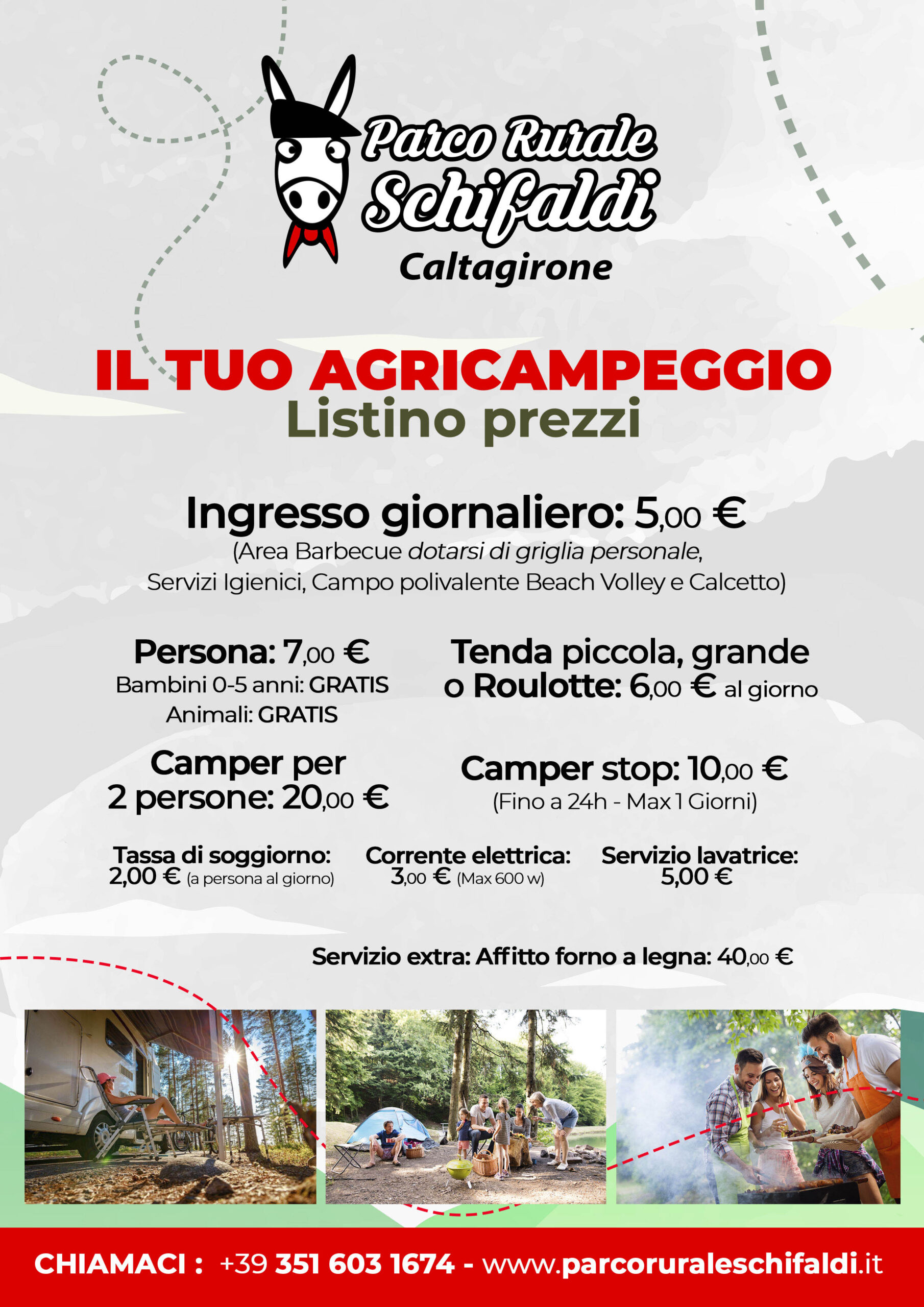 Tariffe del parco - Parco Rurale Schifaldi